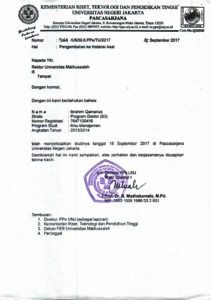 SK Tugas Belajar dan Surat Pengembalian - Digital Library Universitas Malikussaleh